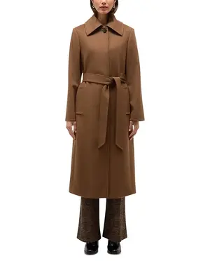 HOBBS LONDON Mira Wool Belted Coat - Vicuna