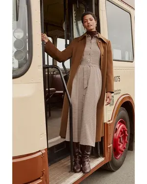 HOBBS LONDON Mira Wool Belted Coat