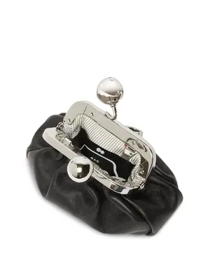 Max Mara Diomede Leather Convertible Clutch