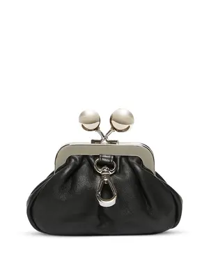 Max Mara Diomede Leather Convertible Clutch