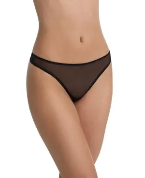 SKARLETT BLUE Jolie Sheer Lace Thong - Black