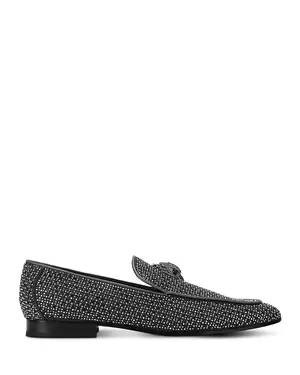 Kurt Geiger Hugh 2 Embellished Leather Loafers - Grey