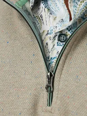 Robert Graham Draycott Quarter-zip Shirt - Sage