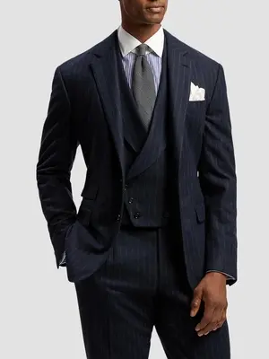 Ralph Lauren Purple Label Wool-silk Textured Tie