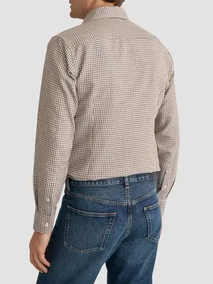 Eton Gingham Cotton-blend Button-front Shirt