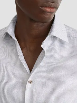 Eton Micro Check Twill Shirt