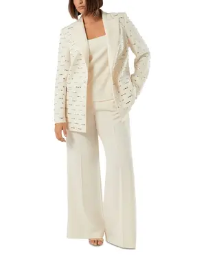 Marina Rinaldi Geometric Rhinestone Blazer