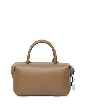 Max Mara Small Leather Bowler Bag - Mud