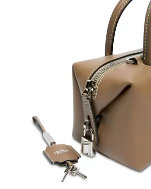 Max Mara Small Leather Bowler Bag - Mud