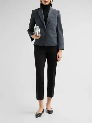 Theory Treeca Slim-fit Crop Trousers