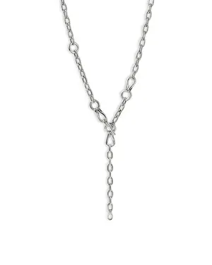 John Hardy Sterling Surf Link Lariat Necklace, 15-18 - Silver