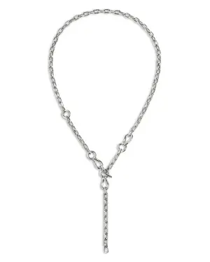 John Hardy Sterling Surf Link Lariat Necklace, 15-18