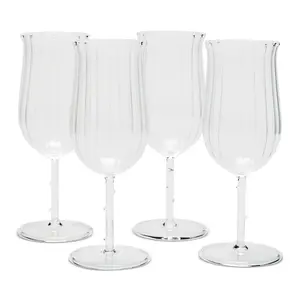 SOPHIE LOU JACOBSEN Tulip Wine Glass, Set Of 4