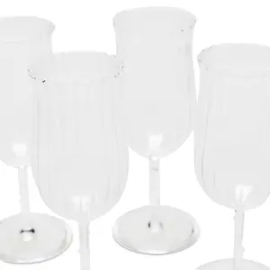 SOPHIE LOU JACOBSEN Tulip Wine Glass, Set Of 4