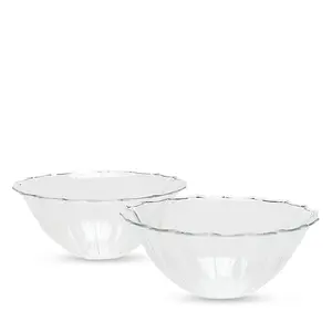 SOPHIE LOU JACOBSEN Le Petit Bol Bowls, Set Of 2 - Clear