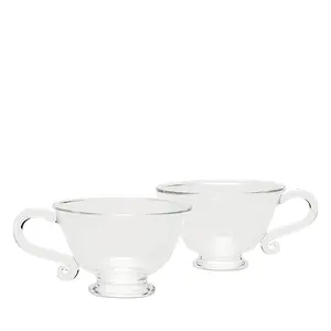 SOPHIE LOU JACOBSEN L'espresso Cups, Set Of 2 - Clear