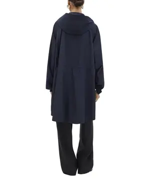 Another Tomorrow Recycled Nylon Anorak - Navy