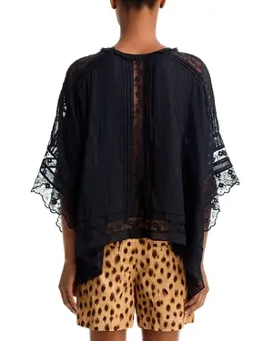 Isabel Marant Étoile Nipoa Lace Handkerchief Top