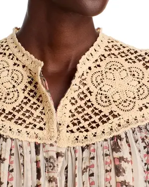Isabel Marant Étoile Voldy Crochet Trapeze Top