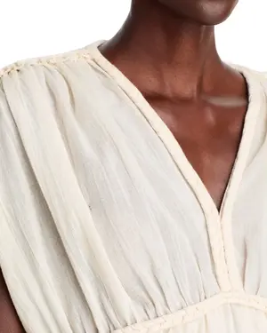 Isabel Marant Étoile Halida Cotton Braided Trim Top