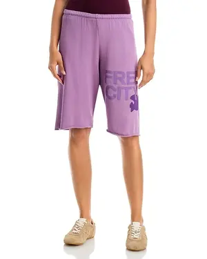 FREECITY Cutoff Sweatshorts - Bloom