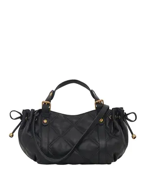 Gerard Darel 12h Matelasse Leather Top Handle Bag