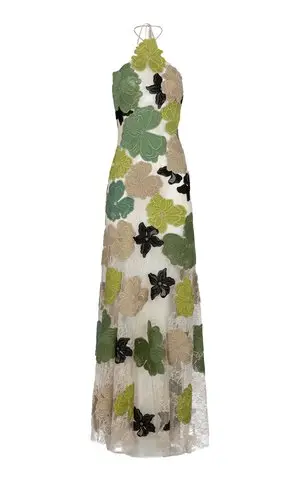 Silvia Tcherassi Xenia Cotton-blend Maxi Dress - Multi