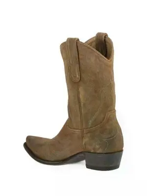 MEXICANA Aguila Mex 10 Embroidered Suede Boots