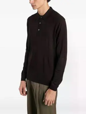 LOW BRAND Long-sleeve Polo Shirt
