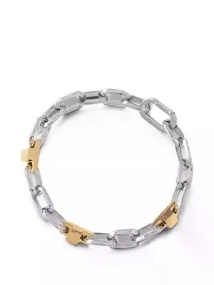 TRUSSARDI Two-tone Cable-link Bracelet - Silver