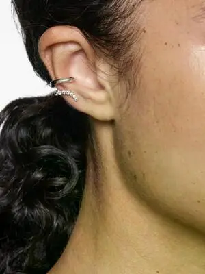 MARIA BLACK Arc Crystal-embellished Ear Cuff - Silver