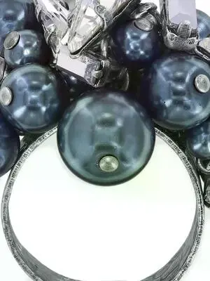 KONPLOTT Crystal-embellished Pearl-cluster Ring