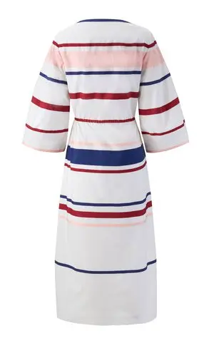 Rosie Assoulin Ribbon Caftan Cotton Poplin Dress
