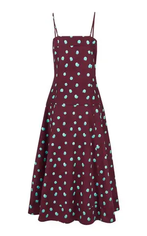 Rosie Assoulin Drop Me A Note Cotton Dress - Multi
