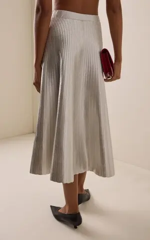 Partow Anya Foiled Midi Skirt