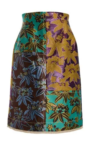 ALEMAIS Bodie Jacquard Midi Skirt - Multi