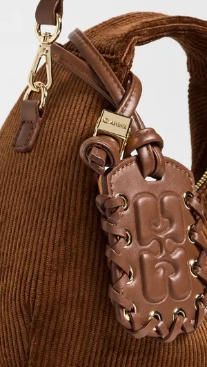 GANNI Corduroy Mini Hobo Bag