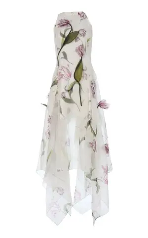 Monse Tulip Silk Midi Dress - Multi