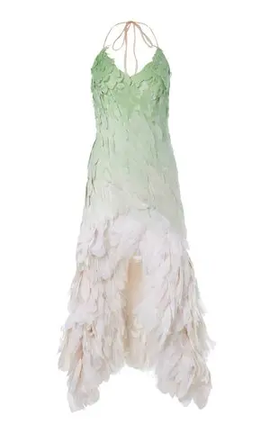 Monse Gradient Feathered Gown - Multi