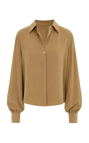 CURATORIA Azabache Silk Shirt