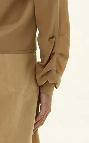 CURATORIA Azabache Silk Shirt