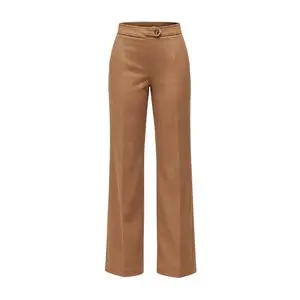HUMANS & LAND Camel Wool Straight Pants