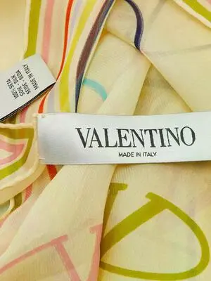 Valentino Garavani Vlogo-print Silk Scarf