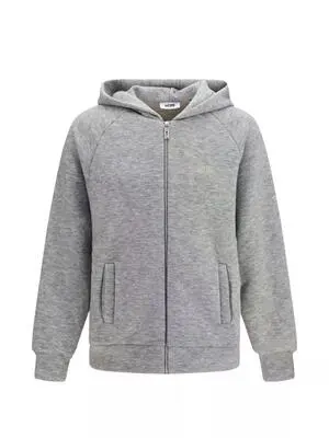 Gcds Logo-patch Hoodie - Grey