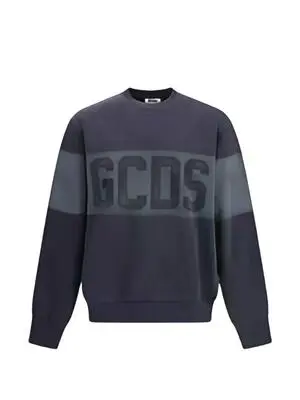 Gcds Logo-spray Sweatshirt - Grey