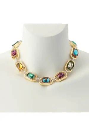 Kurt Geiger Crystal Chain Statement Necklace