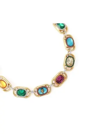 Kurt Geiger Crystal Chain Statement Necklace