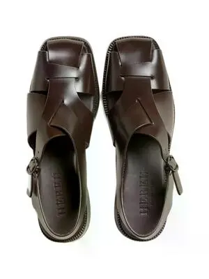 Hereu Raima Leather Sandals - Brown