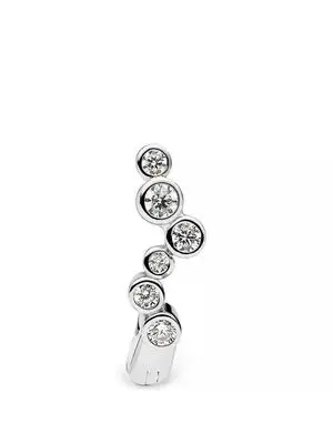 MARIA BLACK Nova Huggie Earring - Silver