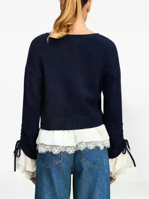 Cinq À Sept Atley Lace-trim Layered Cardigan